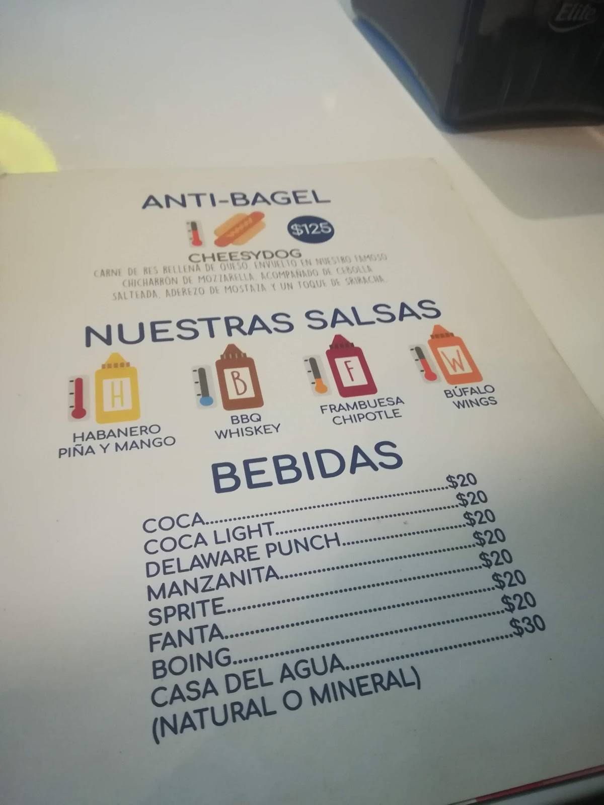 Menu at Mr. Bagel Food Truck restaurant, Metepec, C. Leona Vicario 386