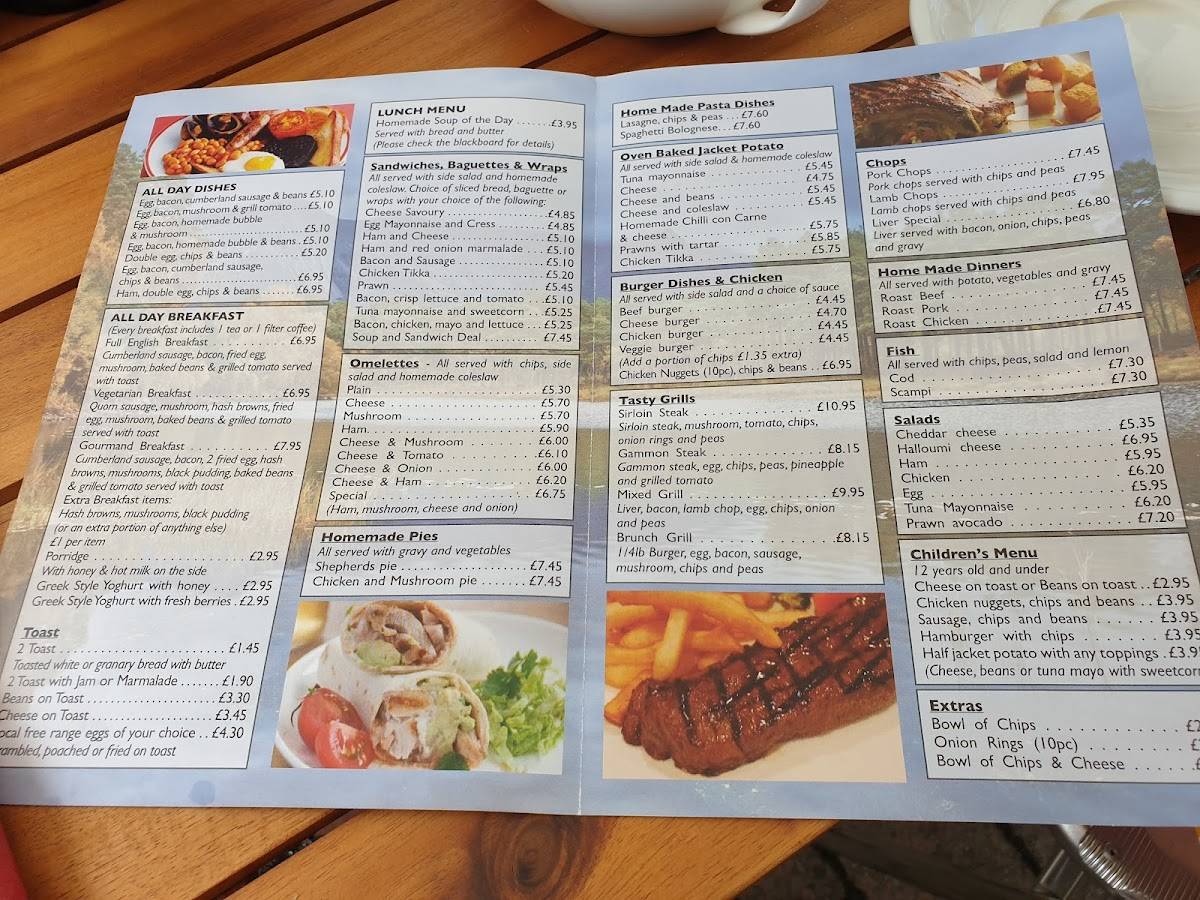 Menu at New Squares Cafe, Penrith