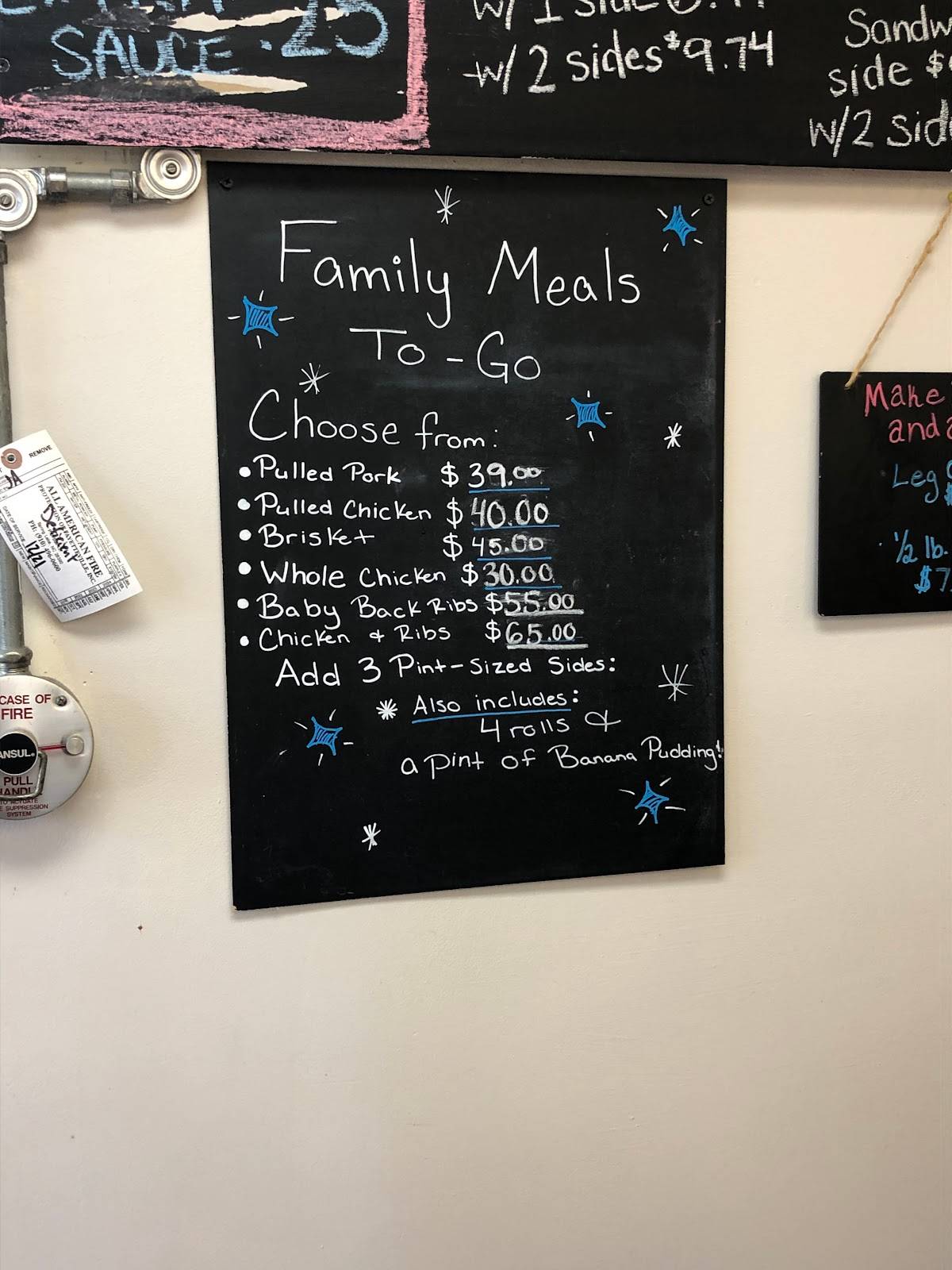 Menu at Noble Meats & Eatery BBQ, Spring Lake