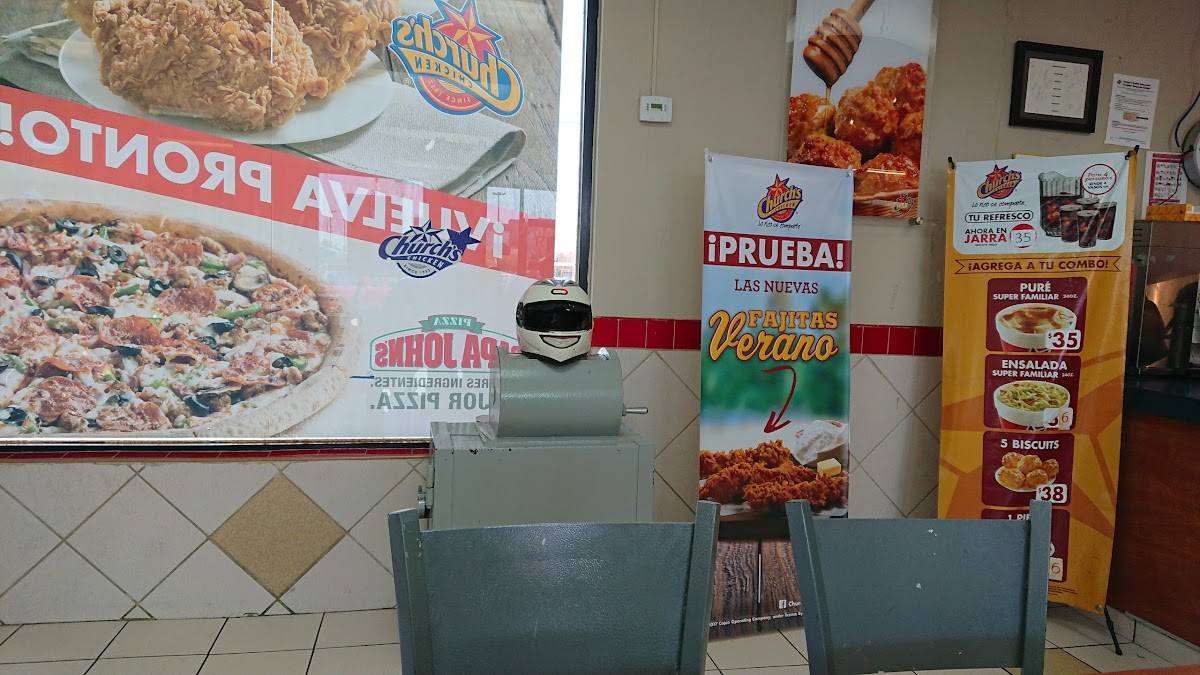 Menu at Church's Chicken restaurant, Nuevo Laredo, Blvd. Pedro Pérez ...