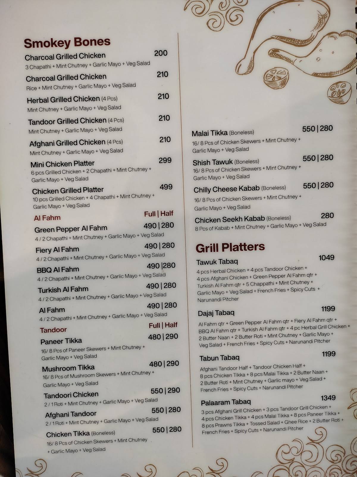 Menu at Palaaram Kakkanad, Kochi, Seethys Tower
