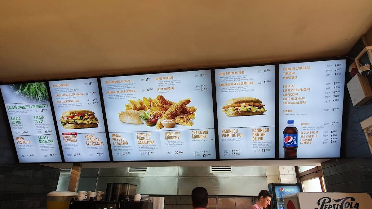 Menu at Panini, Brașov, Bulevardul 15 Noiembrie 40
