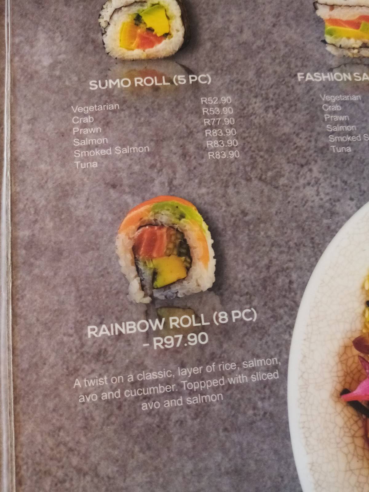 Menu at Parrots restaurant, Pretoria, Kolonnade Mall