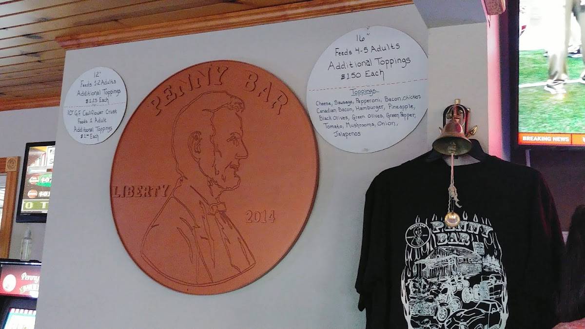 Menu at Penny Bar, Wind Lake
