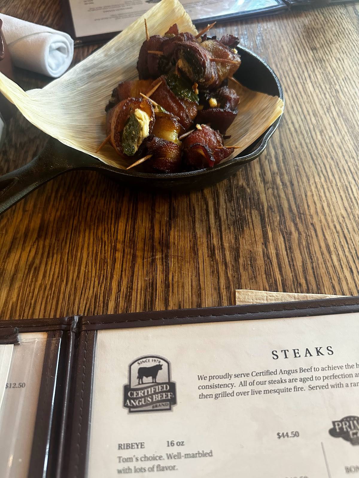 Menu at Perini Ranch Steakhouse, Buffalo Gap