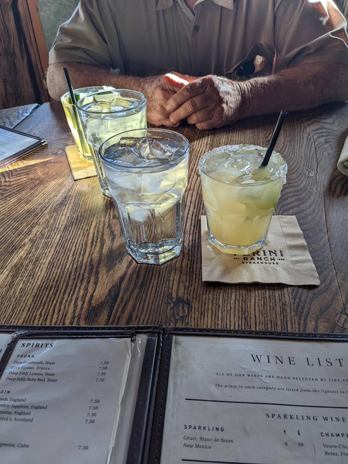 Menu at Perini Ranch Steakhouse, Buffalo Gap