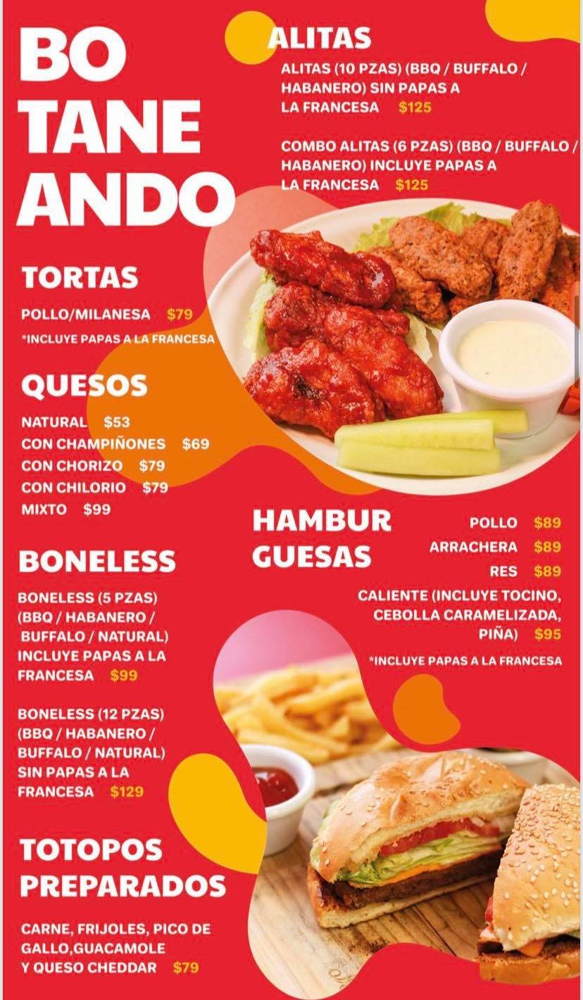 Carta del restaurante Pollo Caliente, Acapulco, Plaza Navegantes