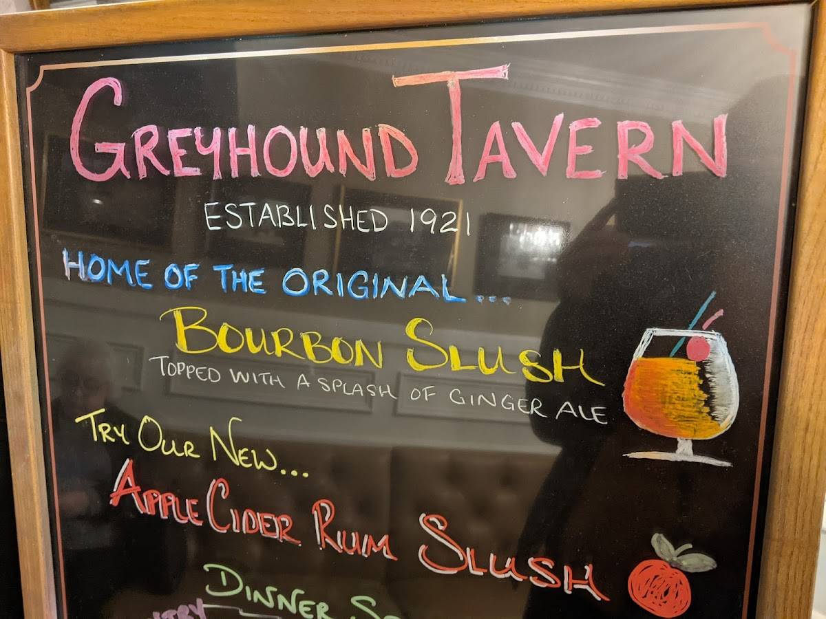 Menu at Greyhound Tavern pub & bar, Fort Mitchell