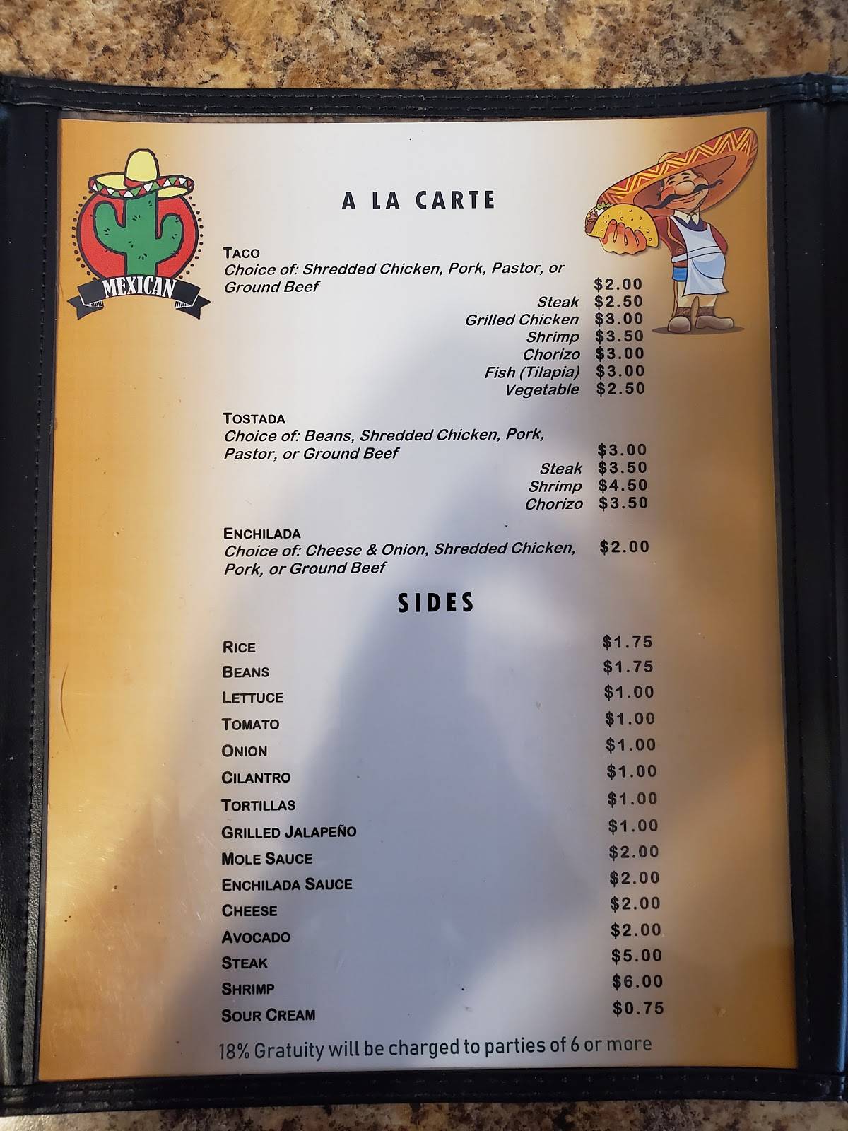 Menu at La Casa de Alberto pub & bar, Milwaukee
