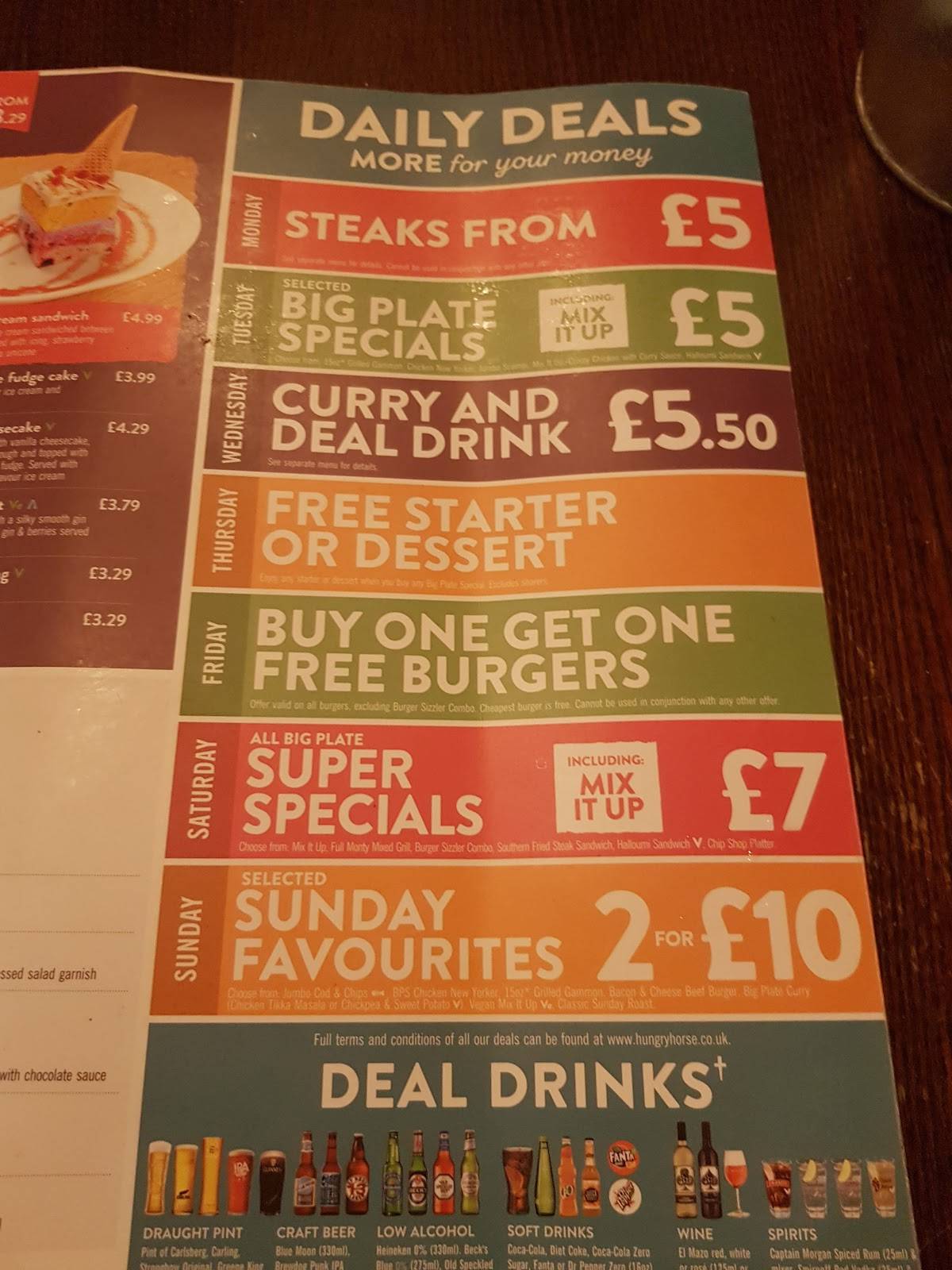 Menu at Mundy Arms, Heanor pub & bar, Heanor, Ilkeston Rd