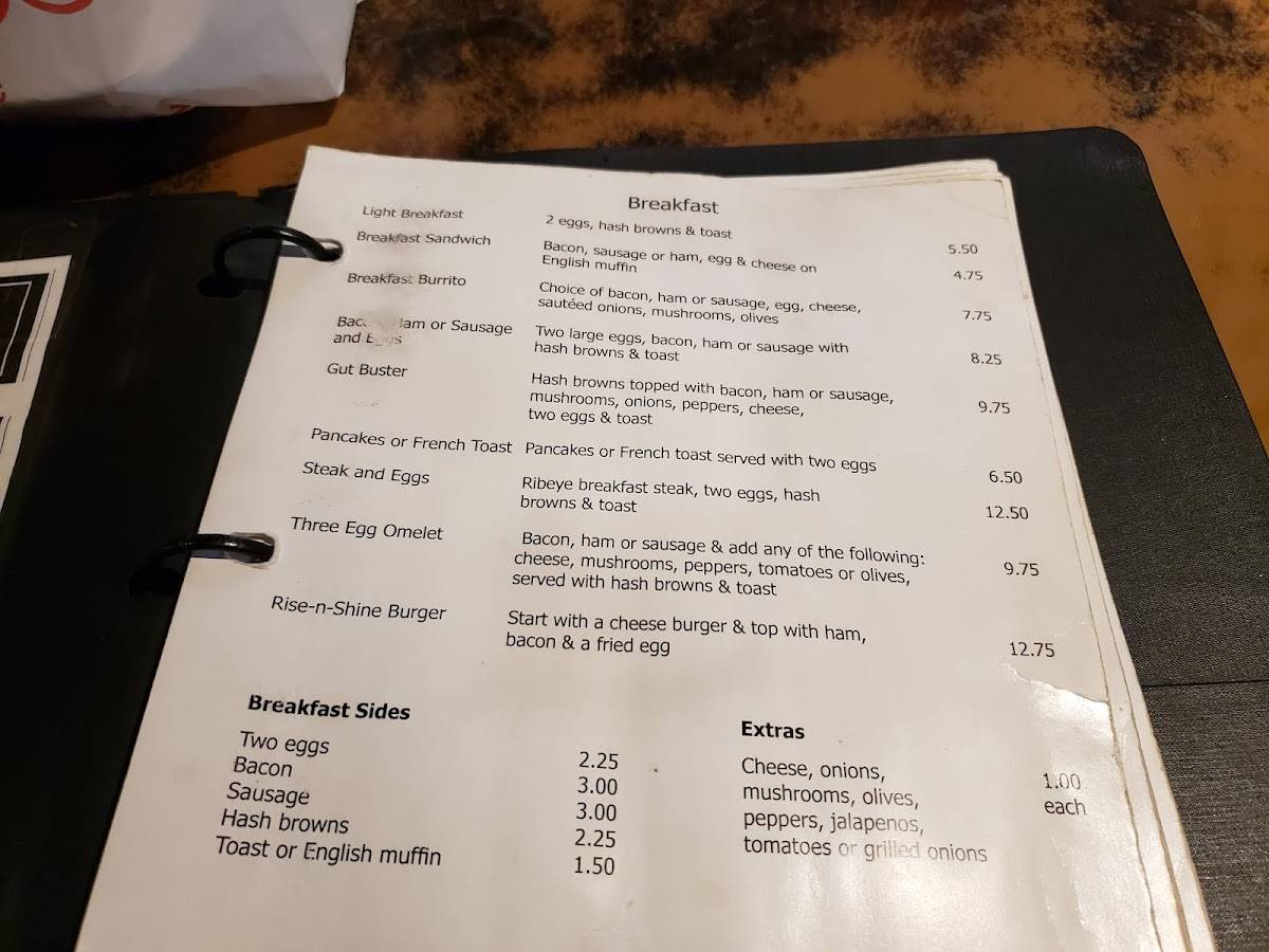 Menu at Pla-Mor Bar & Grill, Maple Valley