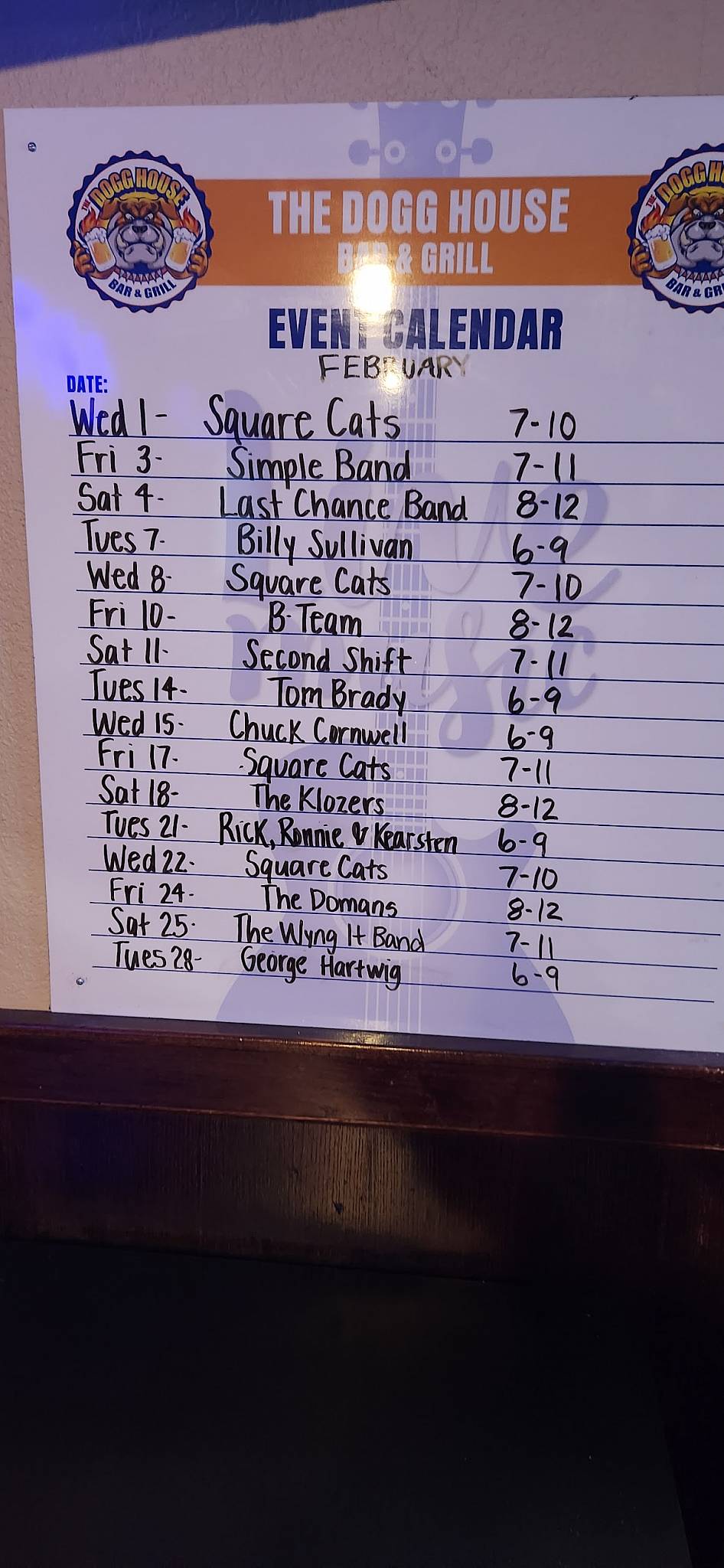 Menu at The Dogg House Bar & Grill, Avon Lake