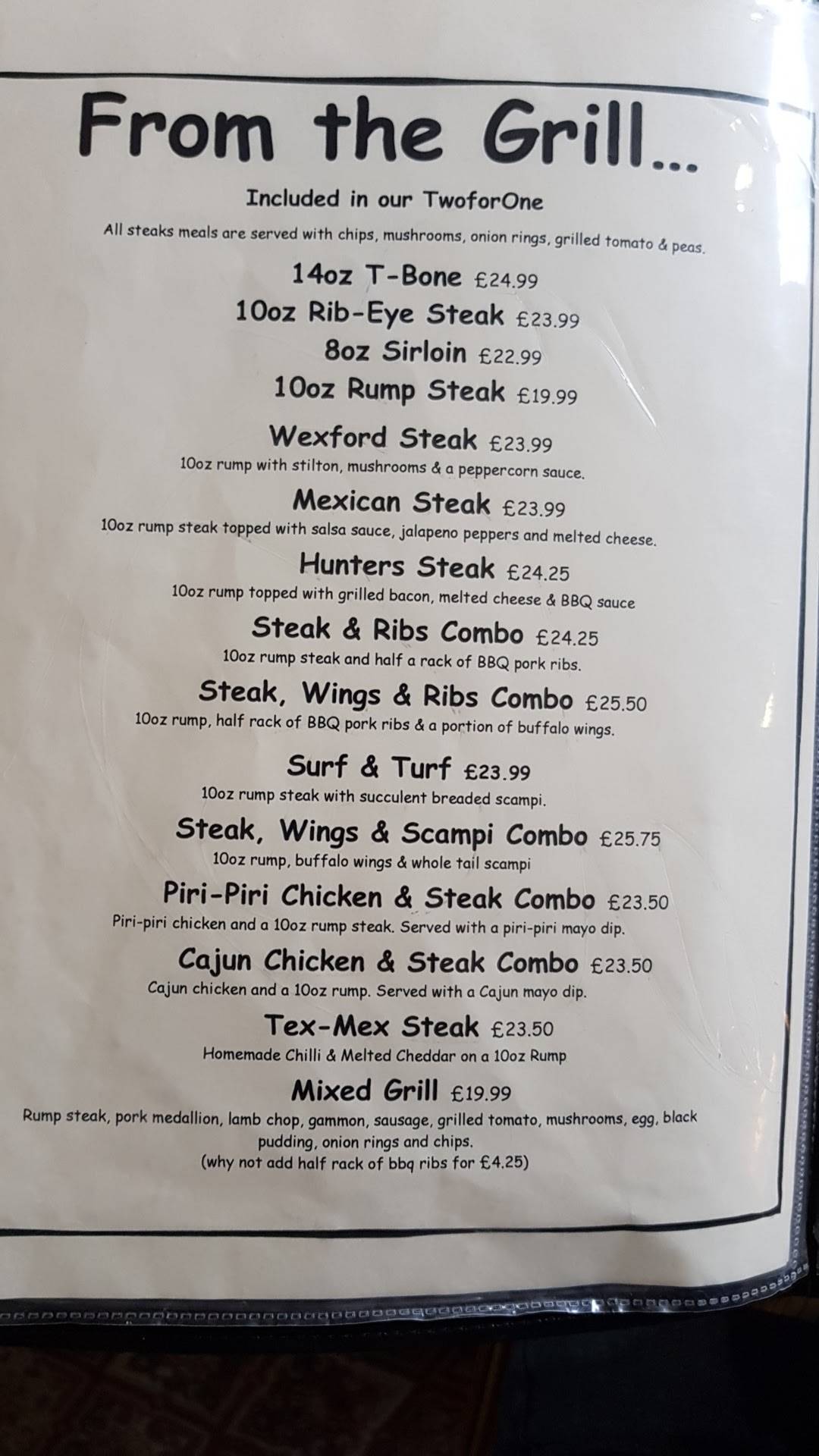 Menu at The Fox at Shipley pub & bar, Wolverhampton, Bridgnorth Rd