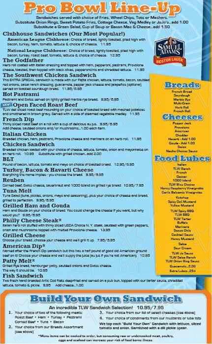 Menu at The Loose Wheel Bar & Grill - Tacoma, Tacoma