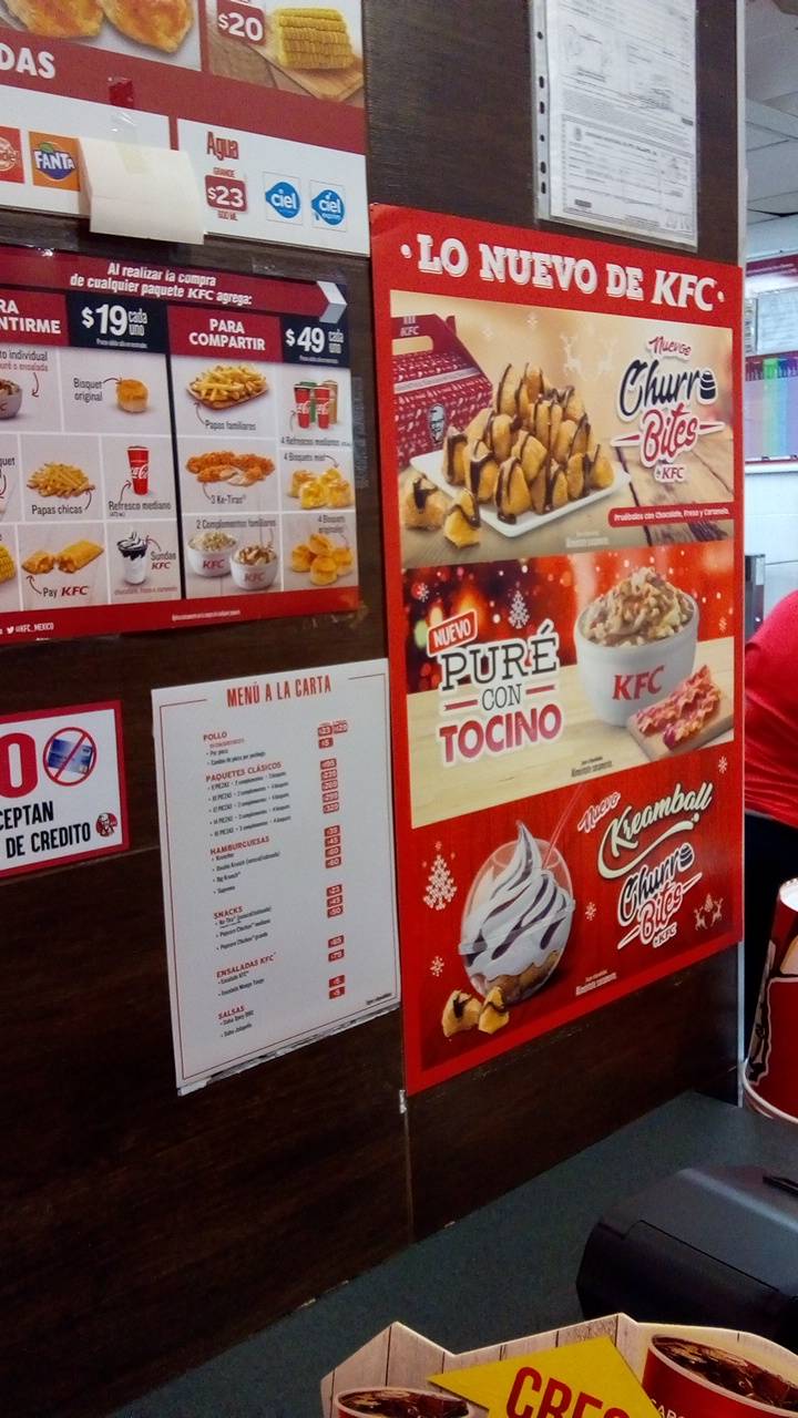 Carta del restaurante KFC, Puerto Vallarta, Blvd. Francisco Medina ...