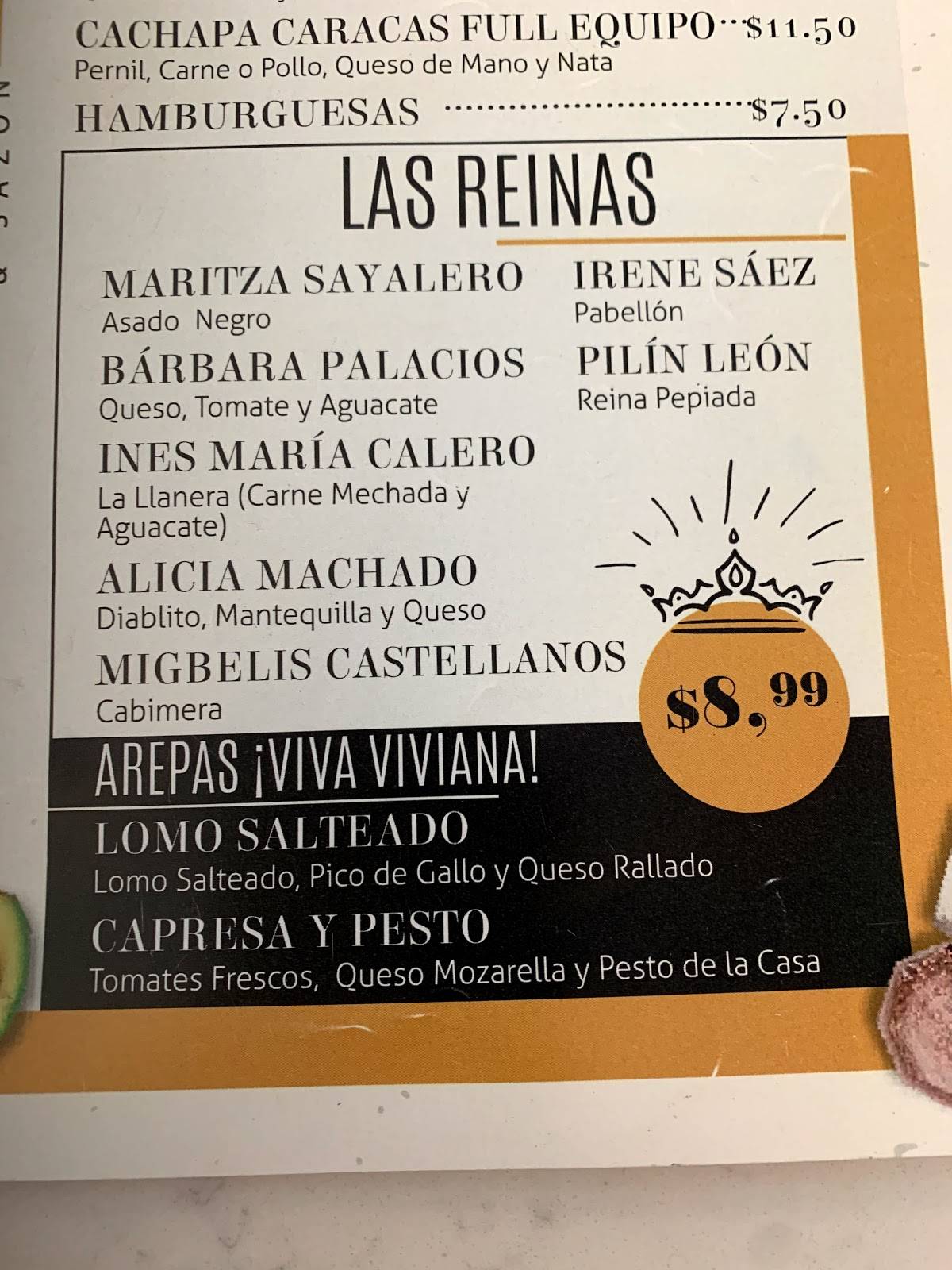 Menu at Punto Criollo restaurant, Miami