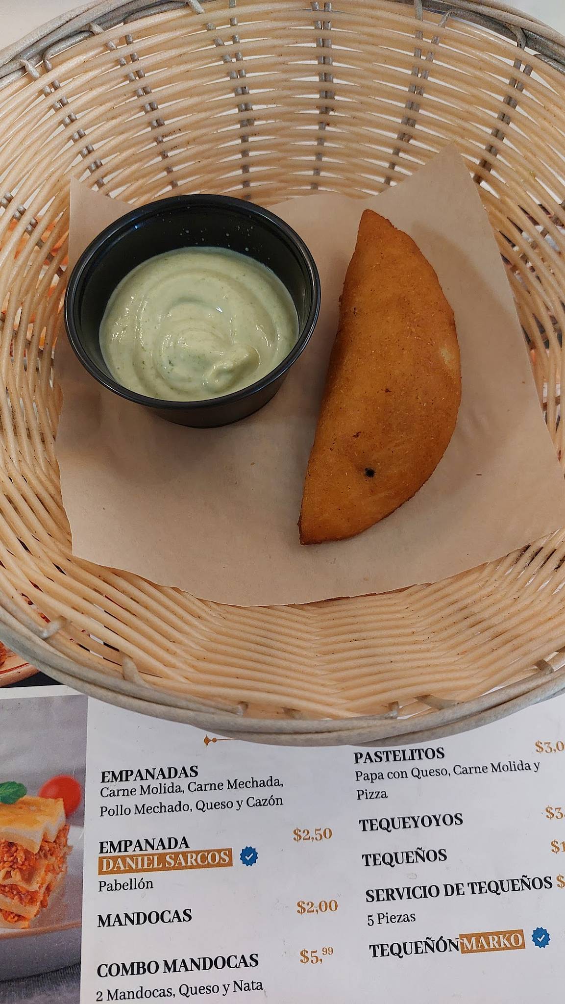 Menu at Punto Criollo restaurant, Miami