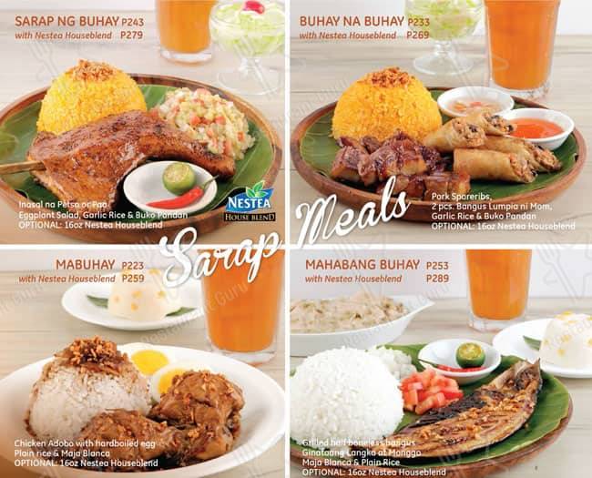 Menu at Bacolod Chicken Inasal restaurant, Quezon City, Circle Food Complex