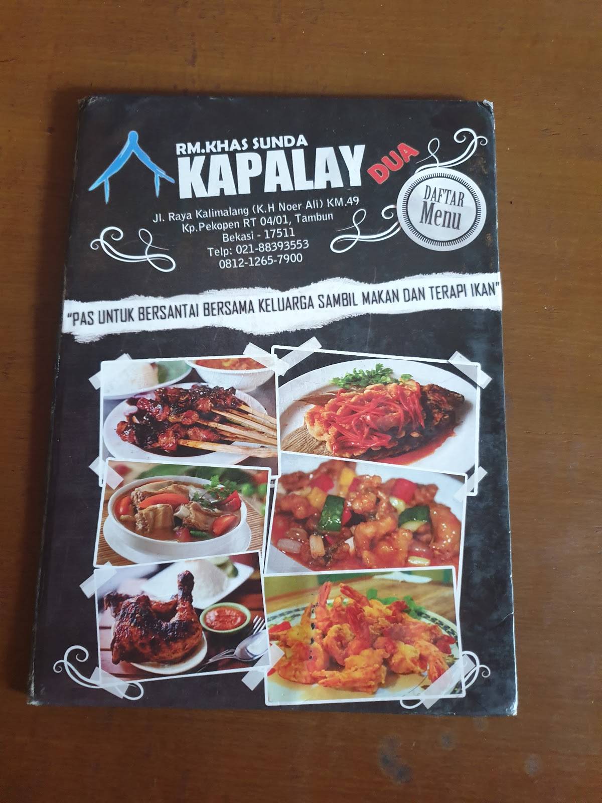Menu at RM Kapalay Dua restaurant, Bekasi Regency