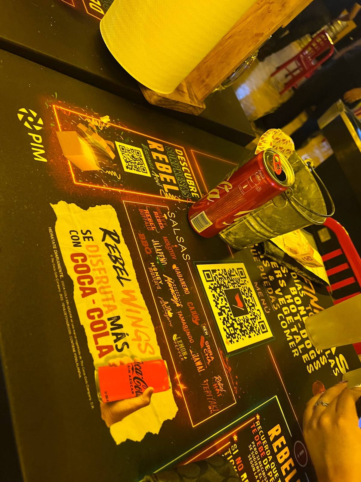 Carta del restaurante Rebel Wings Bucareli, Mexico