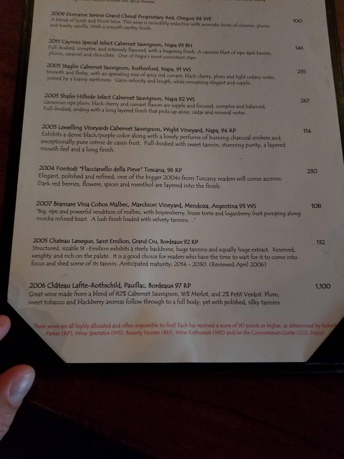 Menu at Red Fish Restaurant, Hilton Head Island
