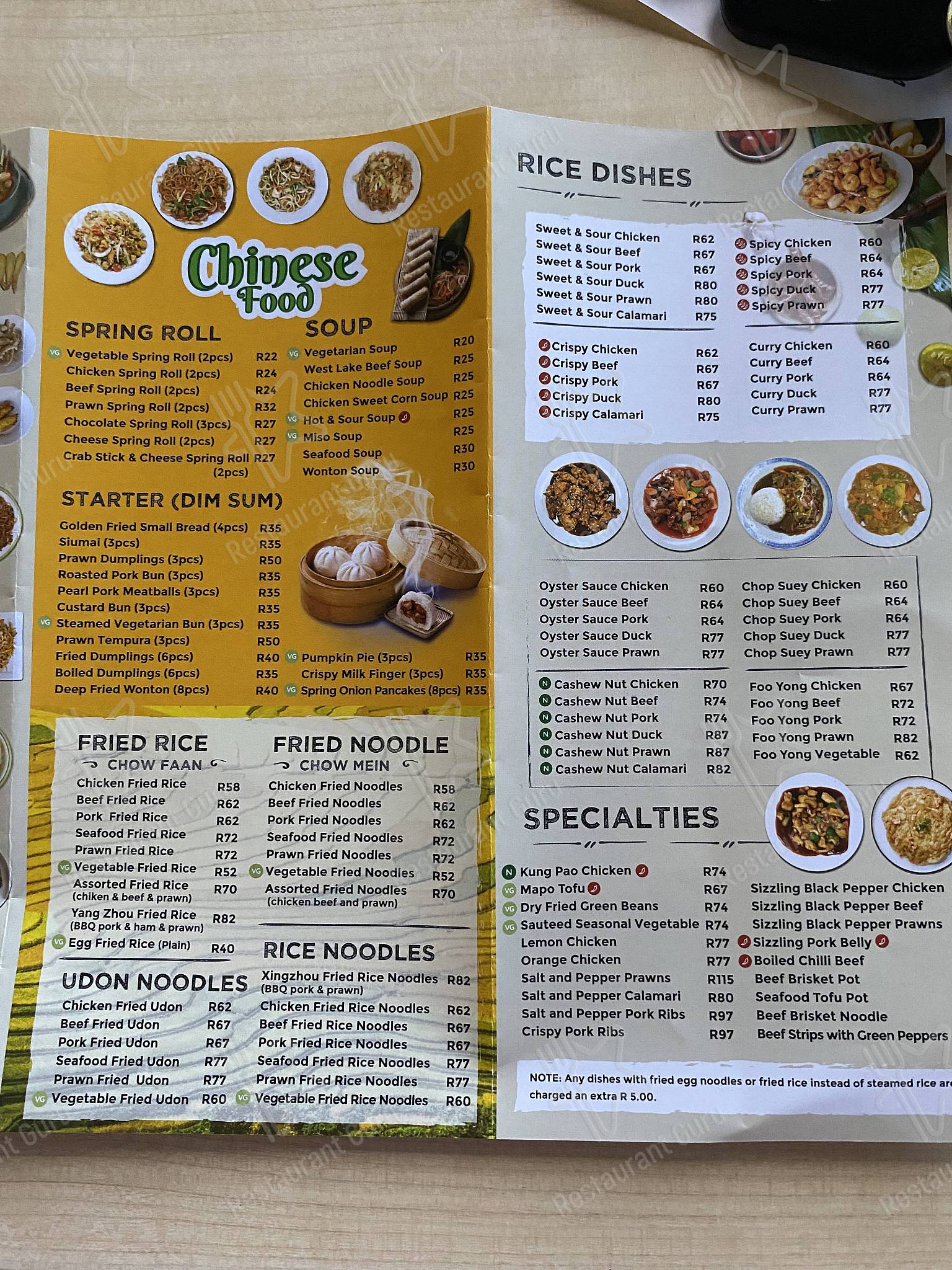 Menu at Asian Point Brentwood Park restaurant, Benoni, cnr Stanley Road