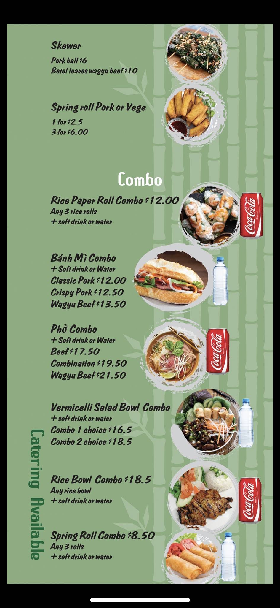 Menu at Bake N Grill Southbank - VietNamese Street Food restaurant ...
