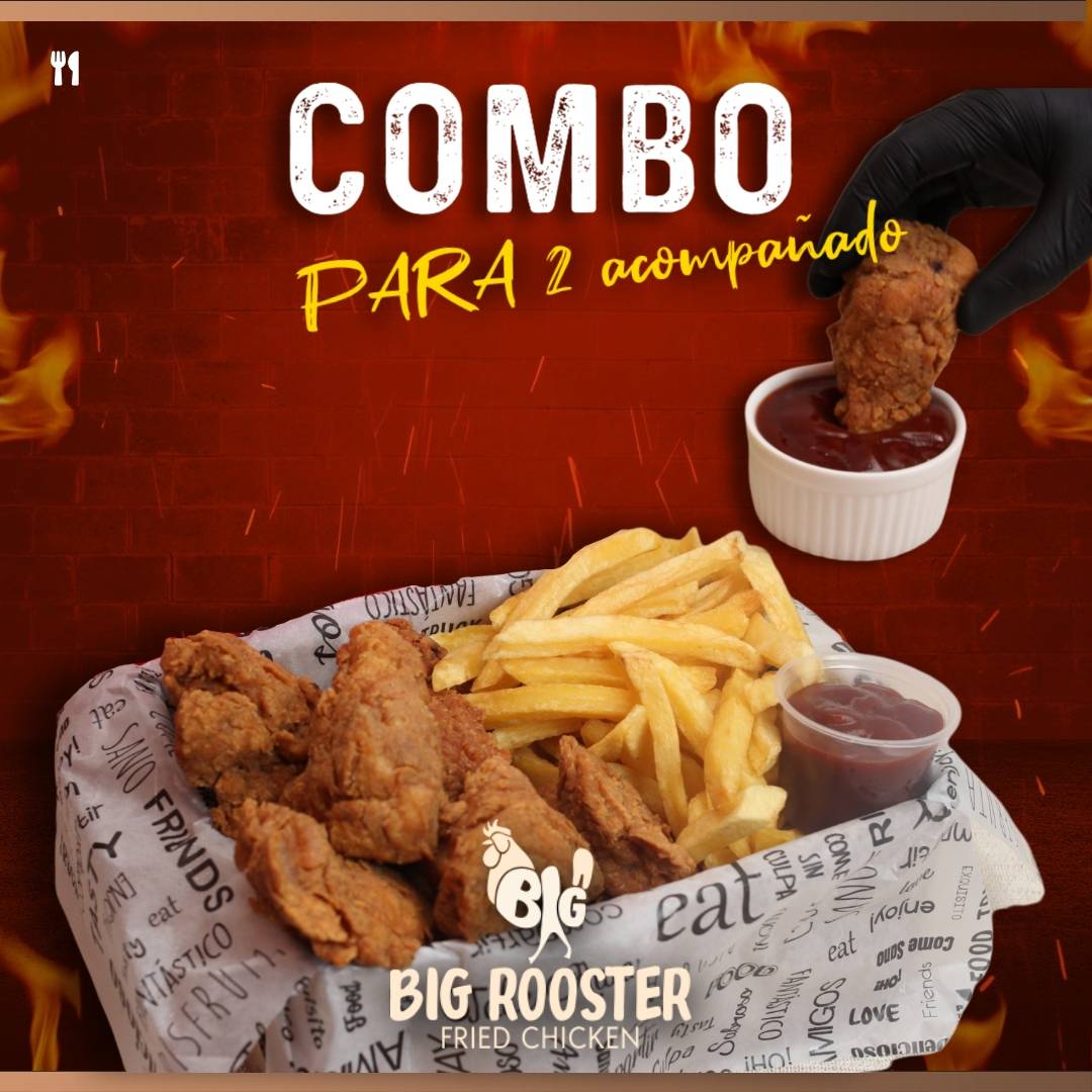 Menu at Big Rooster Fried Chicken restaurant, Villa Allende