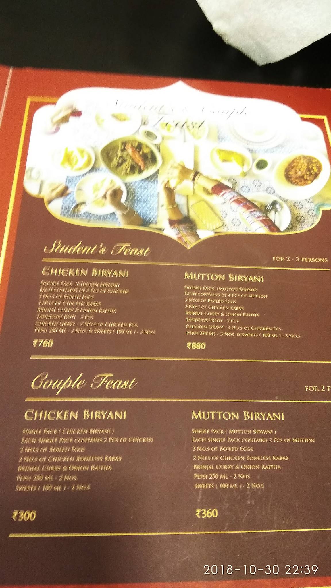 Menu at Bucket Biryani, Bengaluru, 15