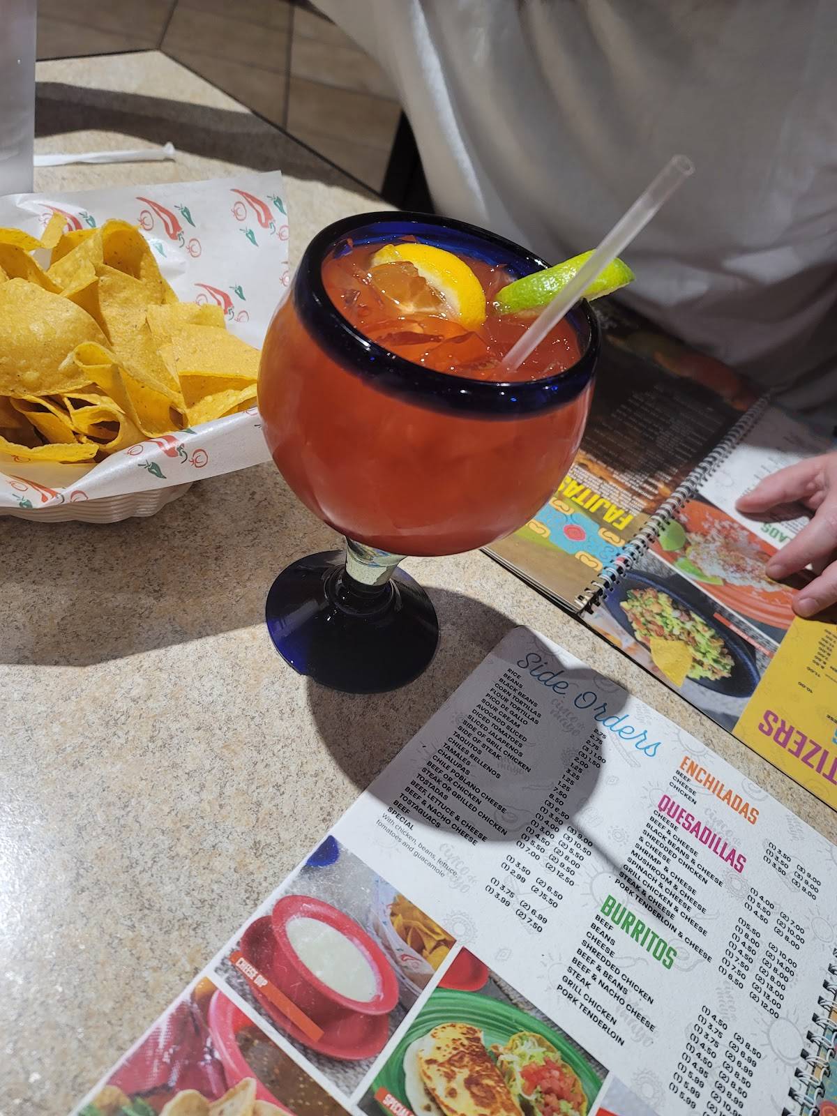 Menu at Cinco de Mayo Mexican Cuisine restaurant, Moncks Corner