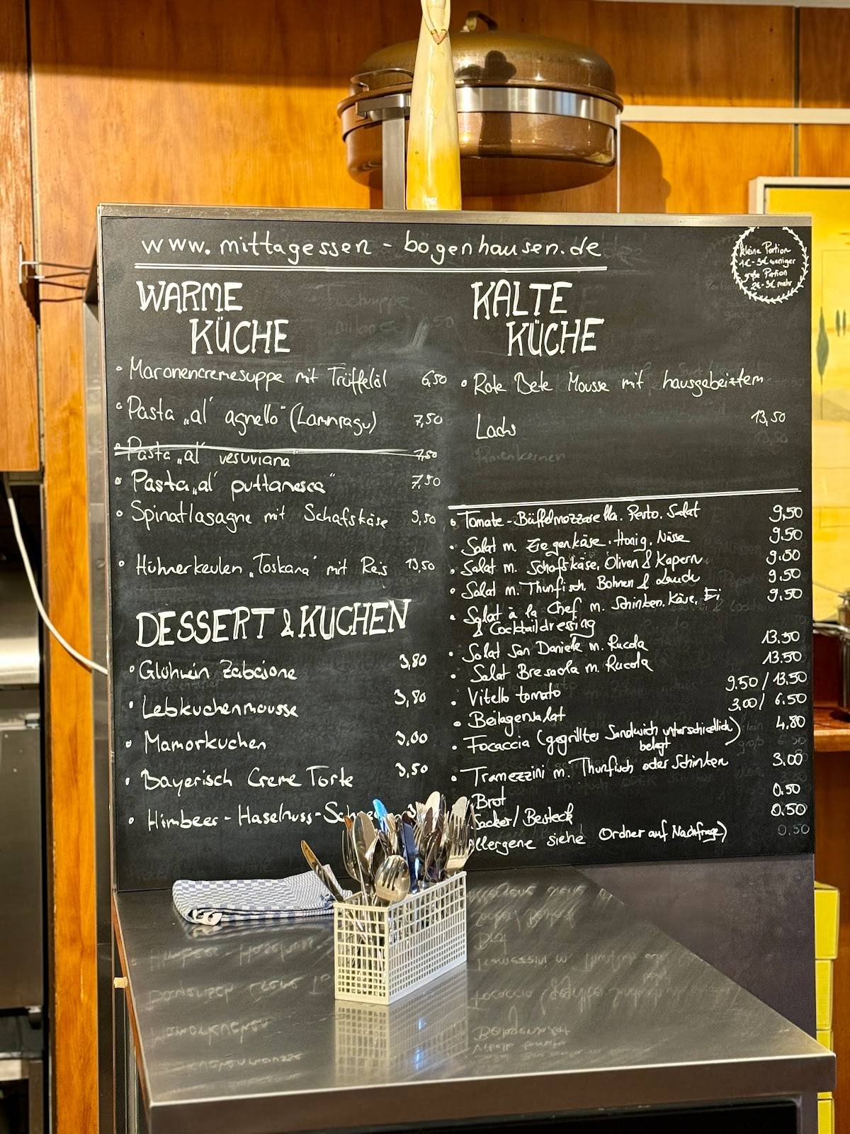 Speisekarte von Da Baffo restaurant, München