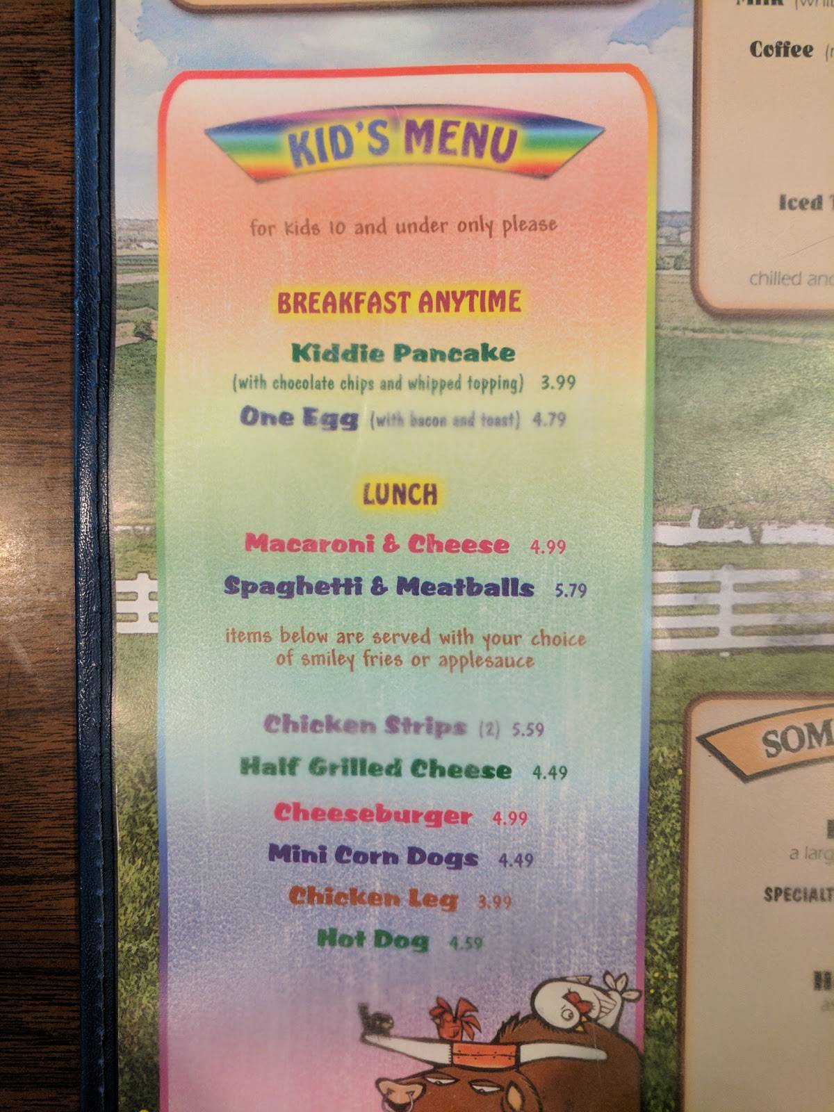 Menu at Family Table restaurant, Osceola