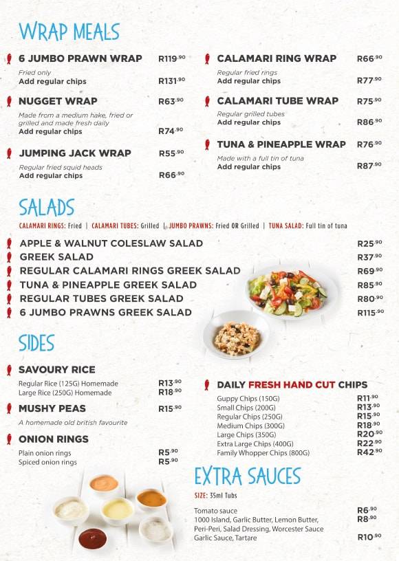 Speisekarte von Fish N Rynfield restaurant, Benoni