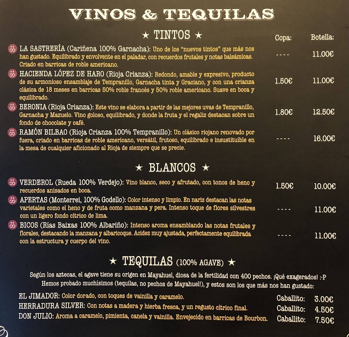 Carta del restaurante Frida Street Food, Santander