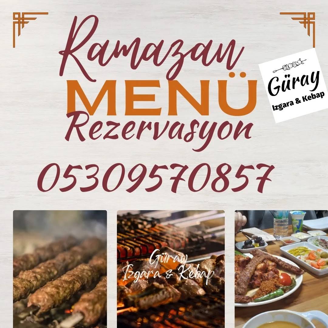 Menu at GÜRAY KEBAP & IZGARA, Talas