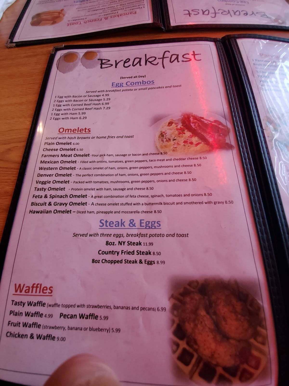 Menu at Homestyle Cafe, Springfield