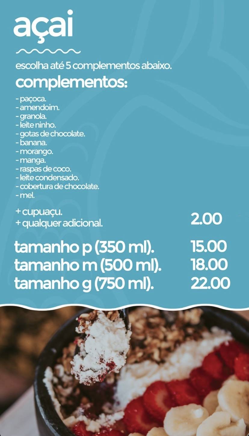 Menu em Ika Poke restaurante, Guarapari
