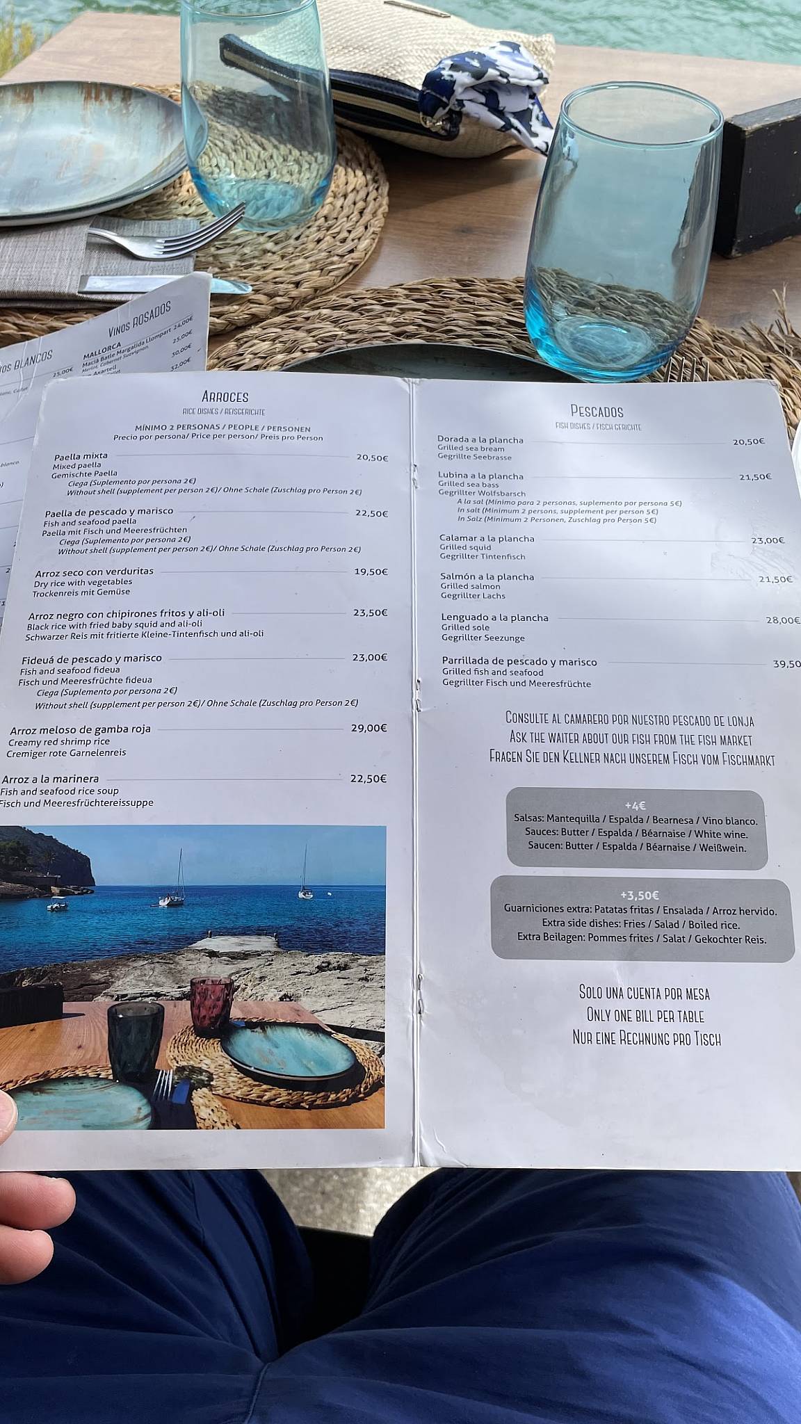 Menu at Restaurant Illeta, Es Camp de Mar