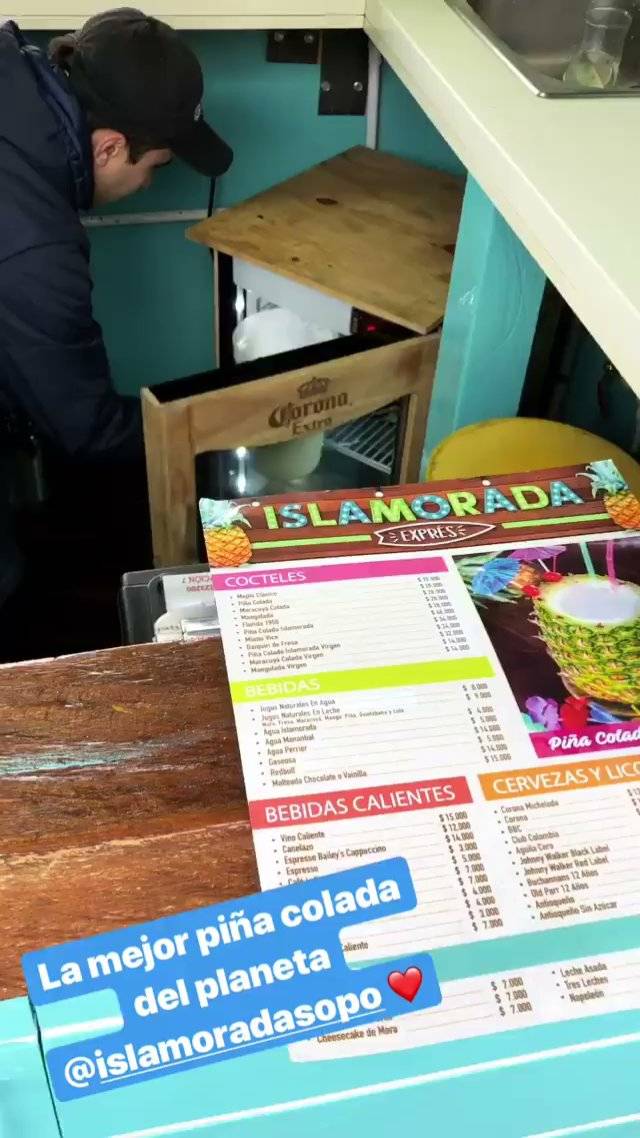 Carta de Islamorada Restaurante, Sopó