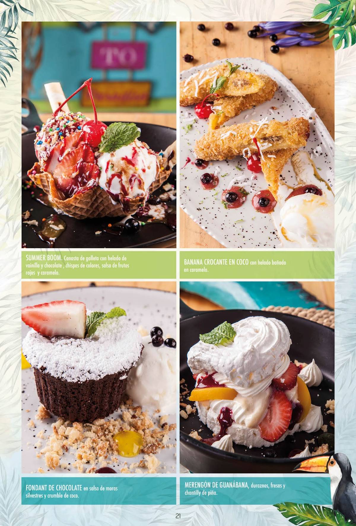 Carta de Islamorada Restaurante, Sopó