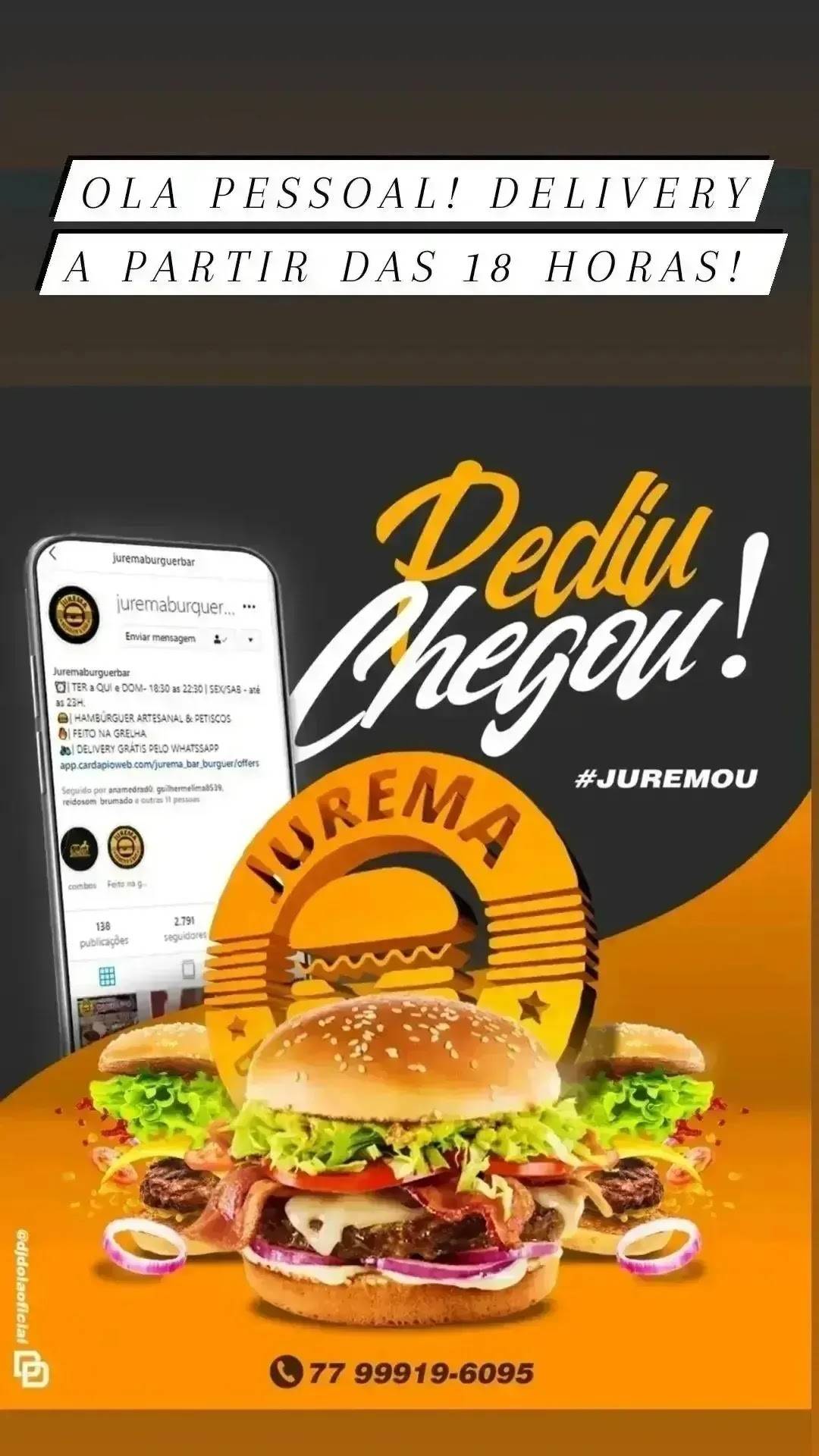 Menu em Jurema Burguer & Bar, Brumado