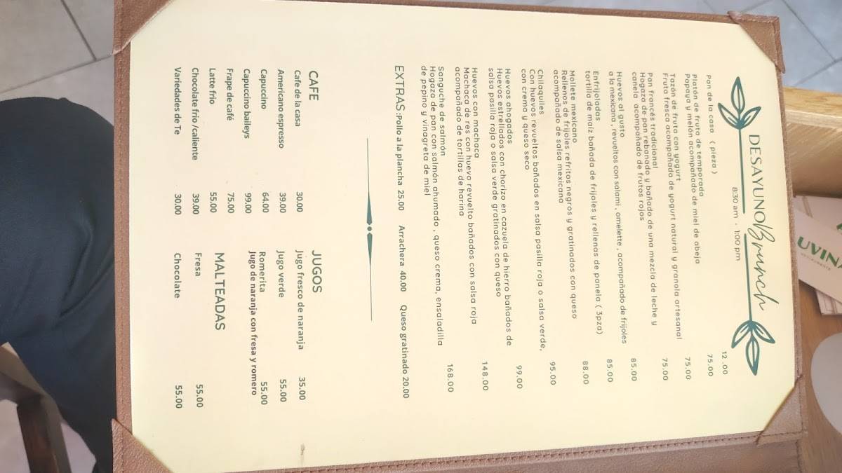 Menu at Luvina Restaurante, Ciudad Guzmán