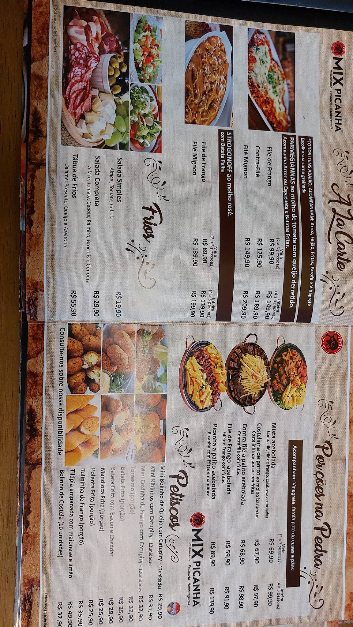 Menu em Mix Picanha Olímpia restaurante, Olímpia