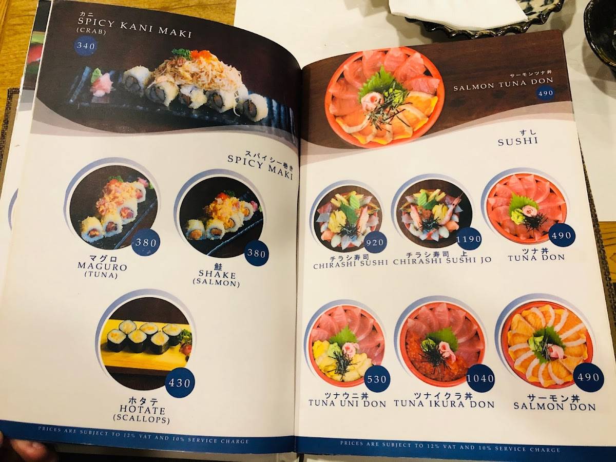 Menu at Miyazaki Japanese Restaurant, Muntinlupa, C2FG+CQF