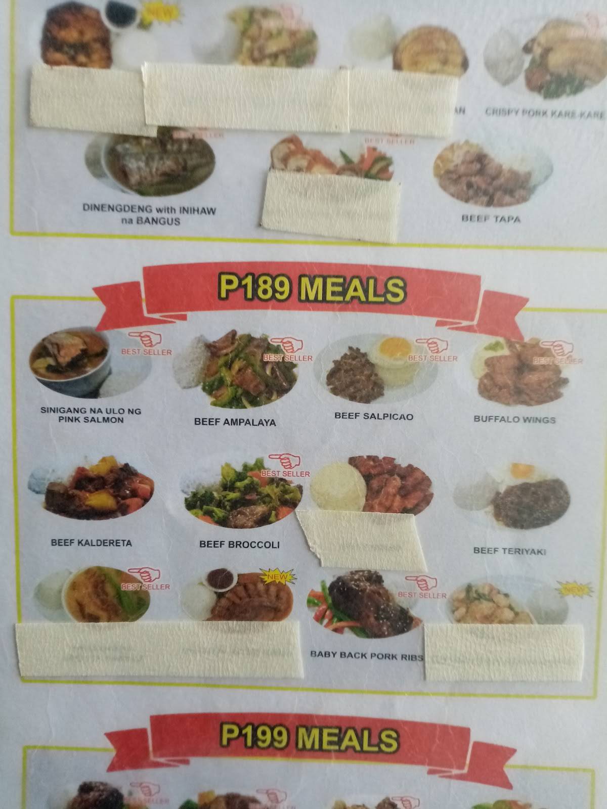 Menu at Point & Grill restaurant, Baguio, CH6X+Q5P