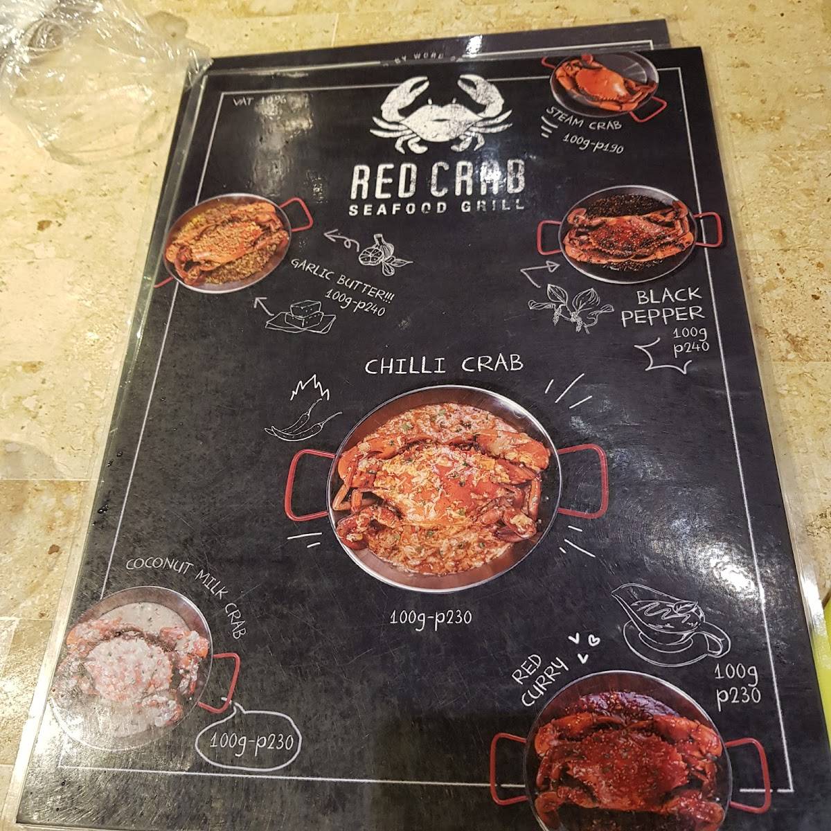Carta de Red Crab Restaurant, Lapulapu