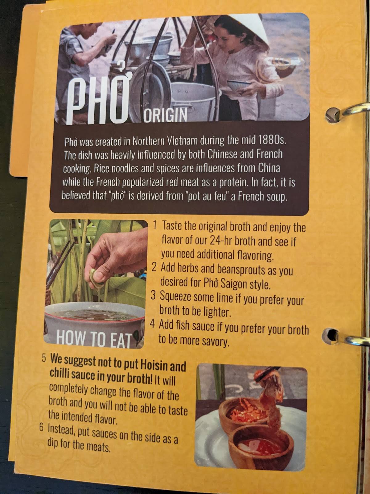 Menu at SaiGon by MeVui restaurant, Denpasar
