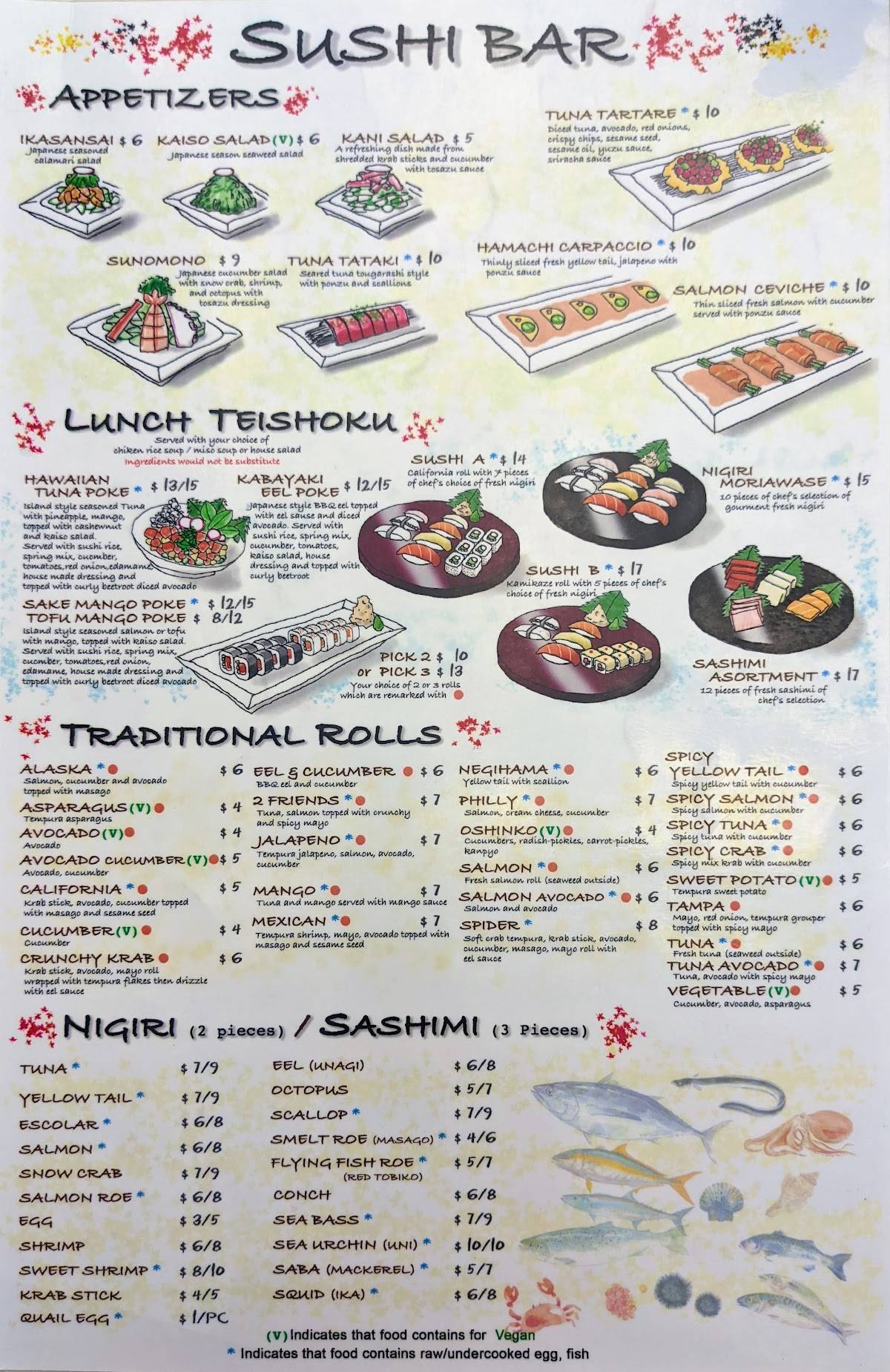 Menu at Spice Station restaurant, Sarasota