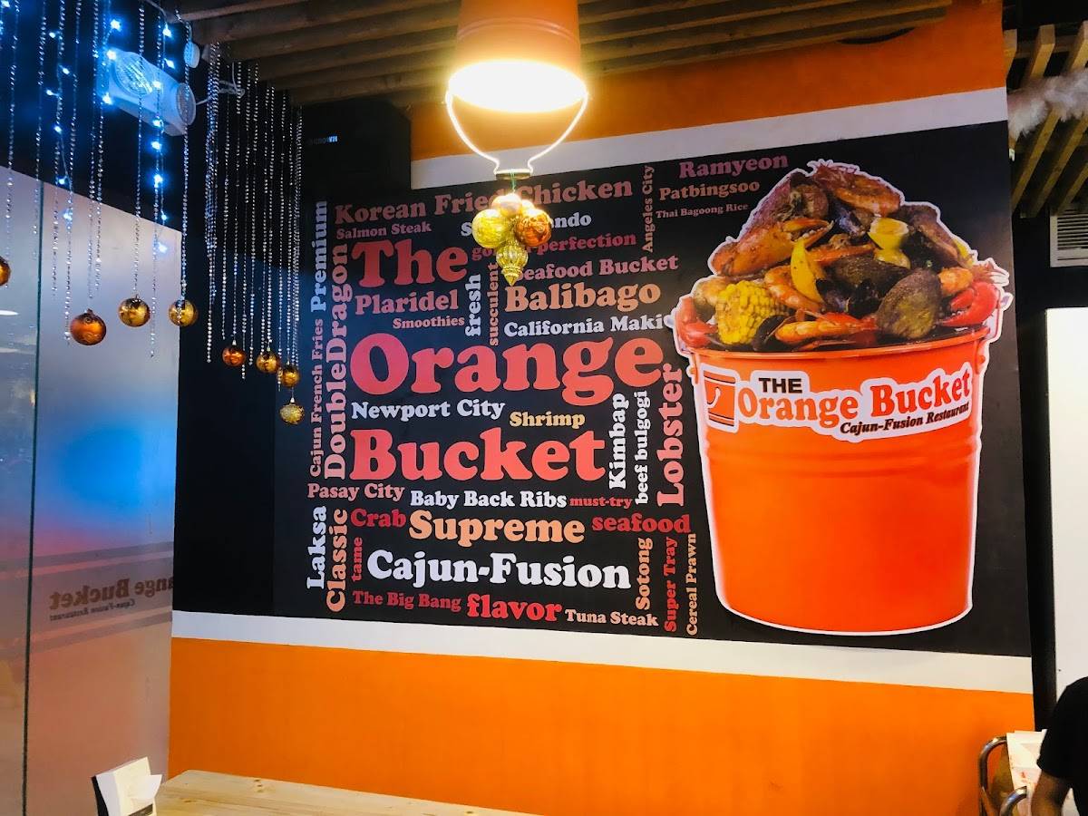 Menu at The Orange Bucket restaurant, Pasay