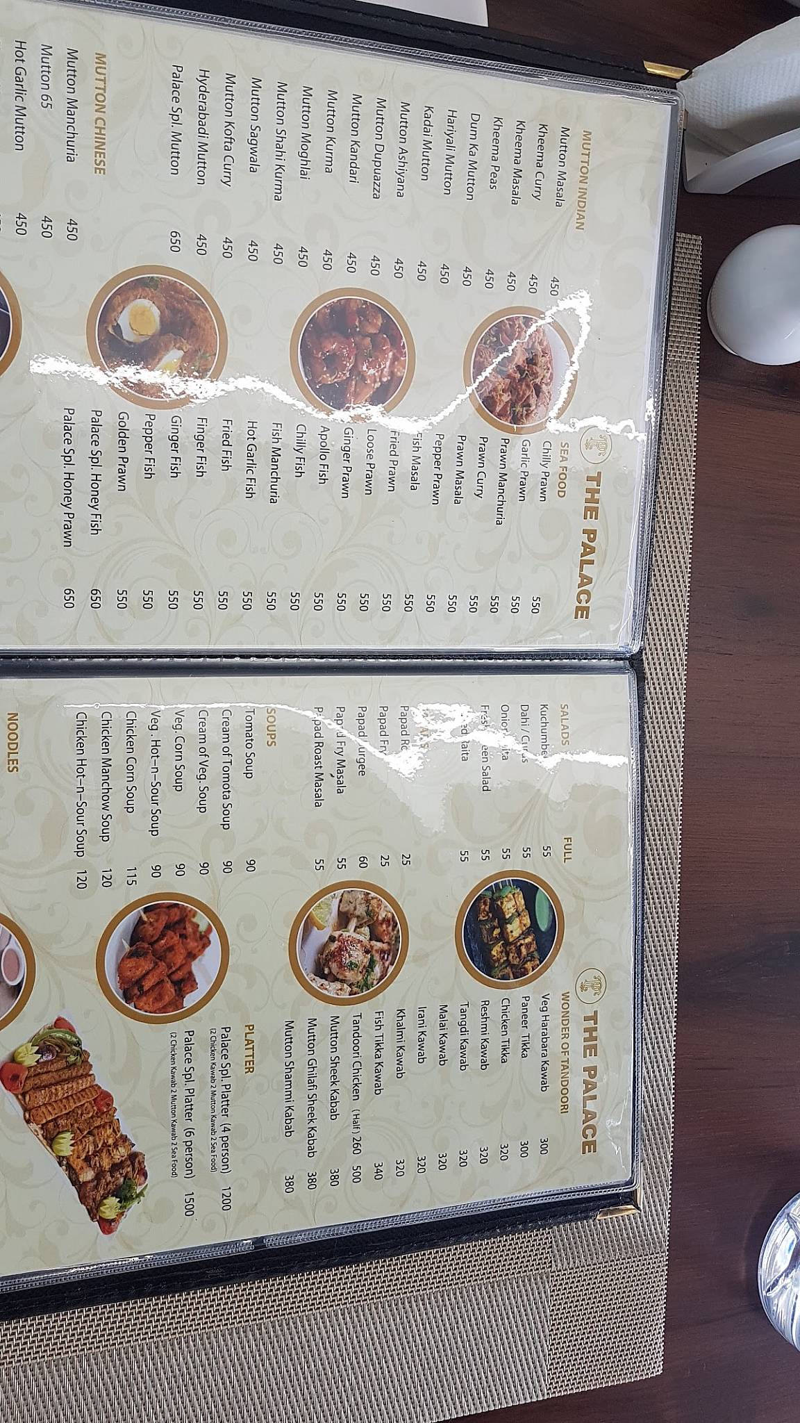 Menu at The Palace Hotel NH9, Rudraram